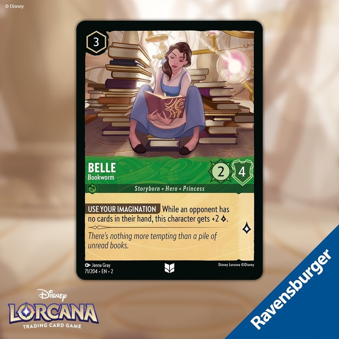 [Card News] Belle - Bookworm - Mushu Report | Disney Lorcana News & Updates